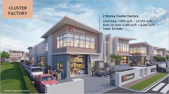 2 Storey Cluster Factory - Johor Factory & Land For Sale, Rent